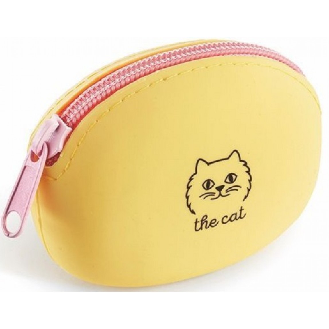 ΠΟΡΤΟΦΟΛΙ ΓΙΑ ΚΕΡΜΑΤΑ MIQUELRIUS 10x8x3cm "THE CAT" - ΚΙΤΡΙΝΟ